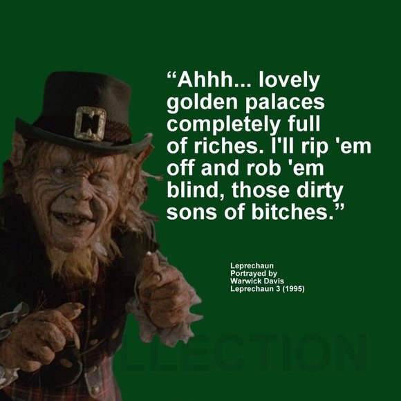 Wall Decor | Leprechaun Ahhh Lovely Golden Palaces Quote Photo 11x14 ...